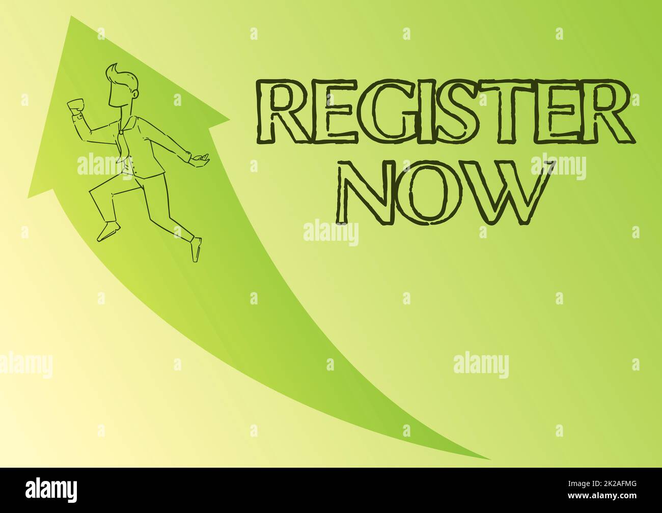 Text showing inspiration Register Now. Word Written on subscribe online ...