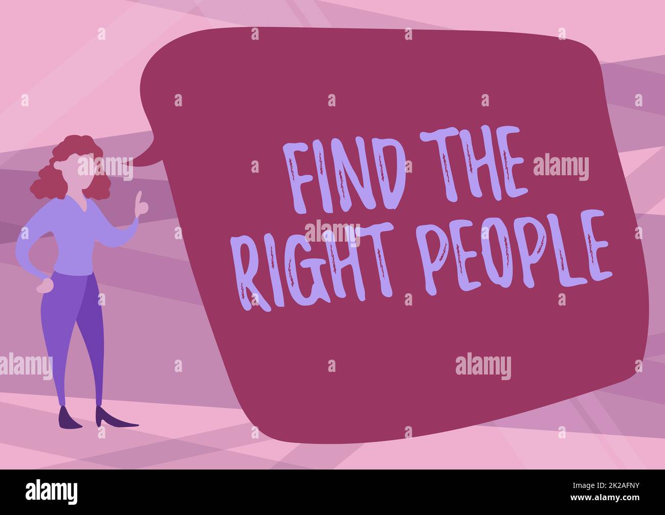 Writing Displaying Text Find The Right Showing Business Concept