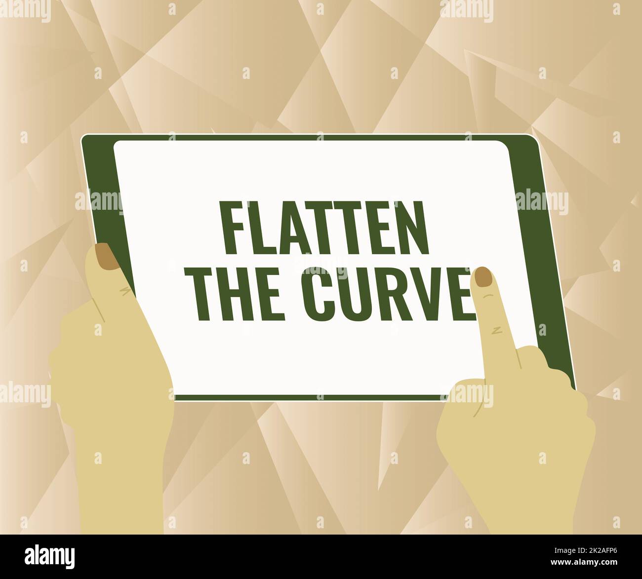 Inspiration showing sign Flatten The Curve. Word for raising an ...