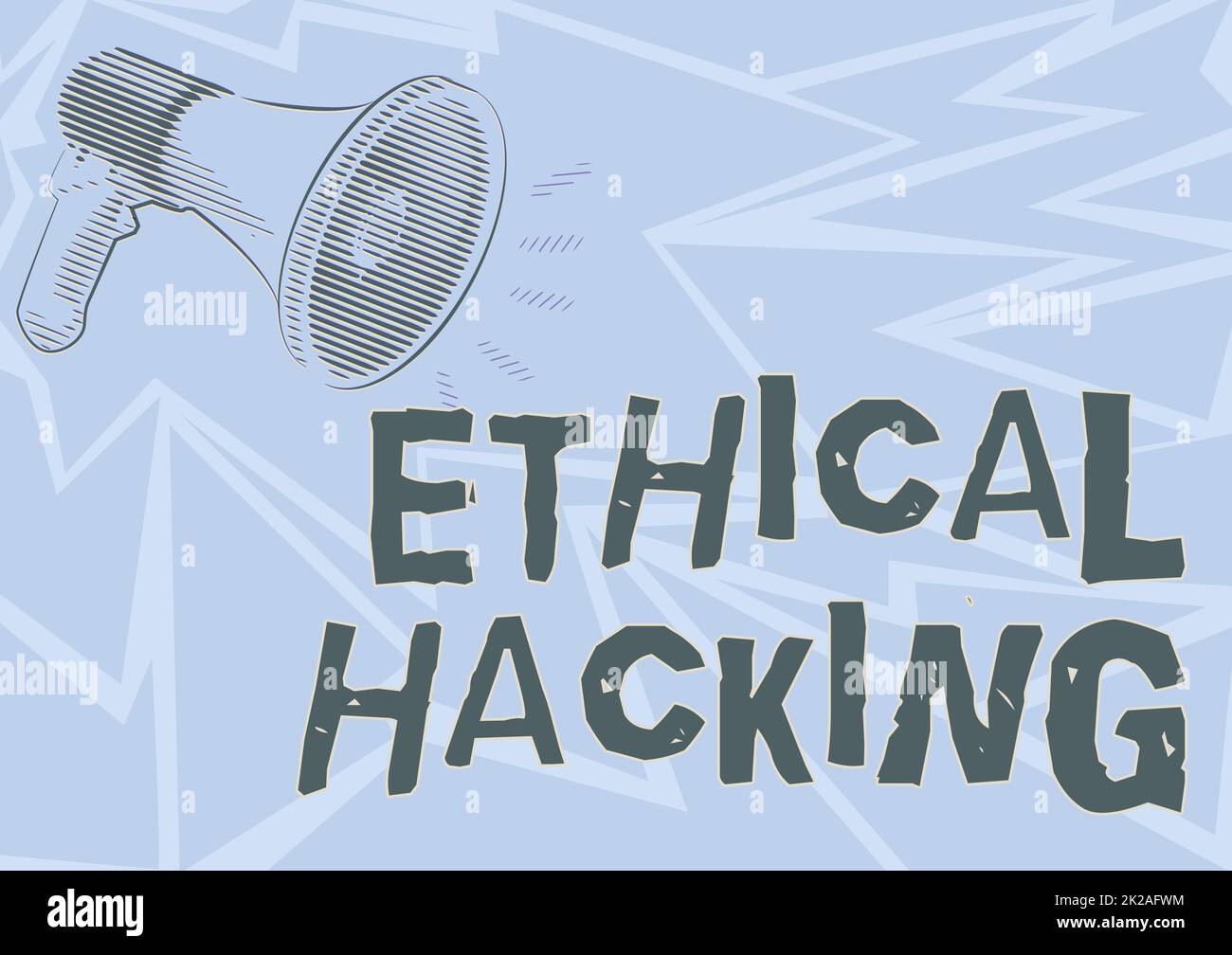 Conceptual caption Ethical Hacking. Concept meaning a legal attempt of ...