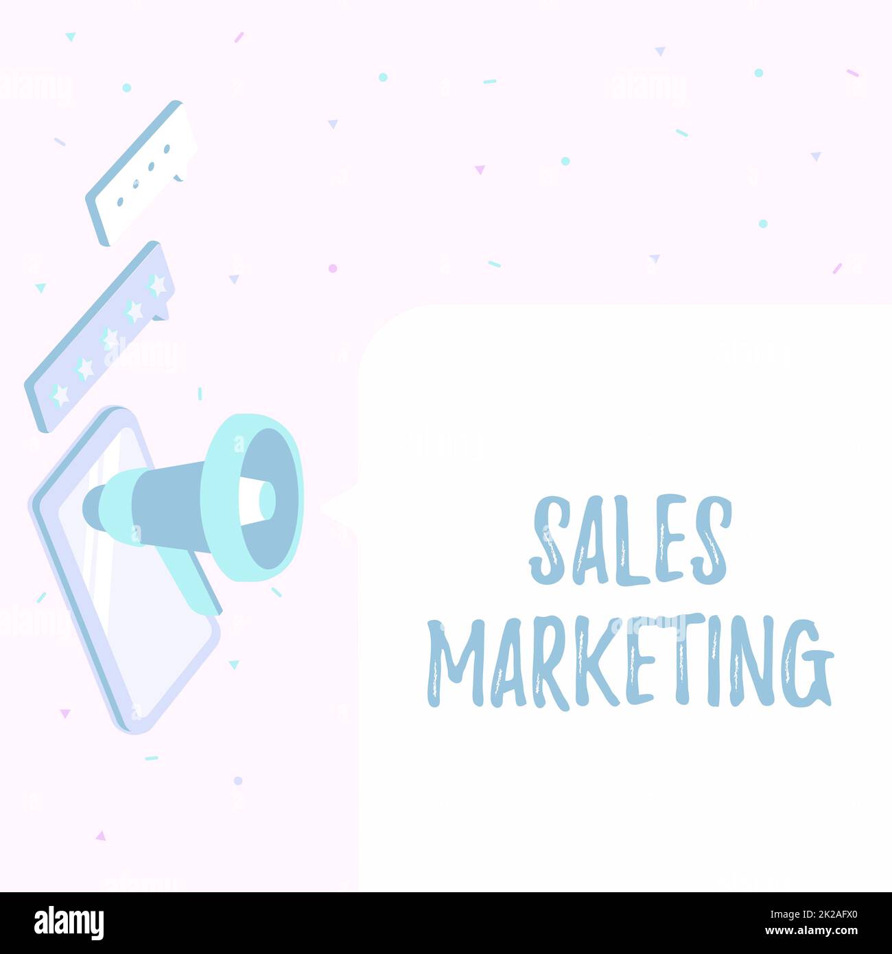 Promotion megaphone social media Cut Out Stock Images & Pictures - Alamy