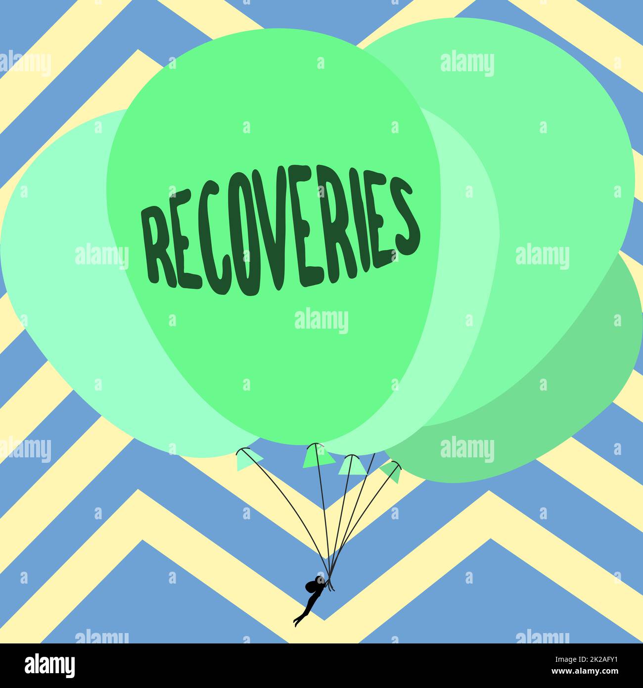 Handwriting text Recoveries. Concept meaning process of regaining ...