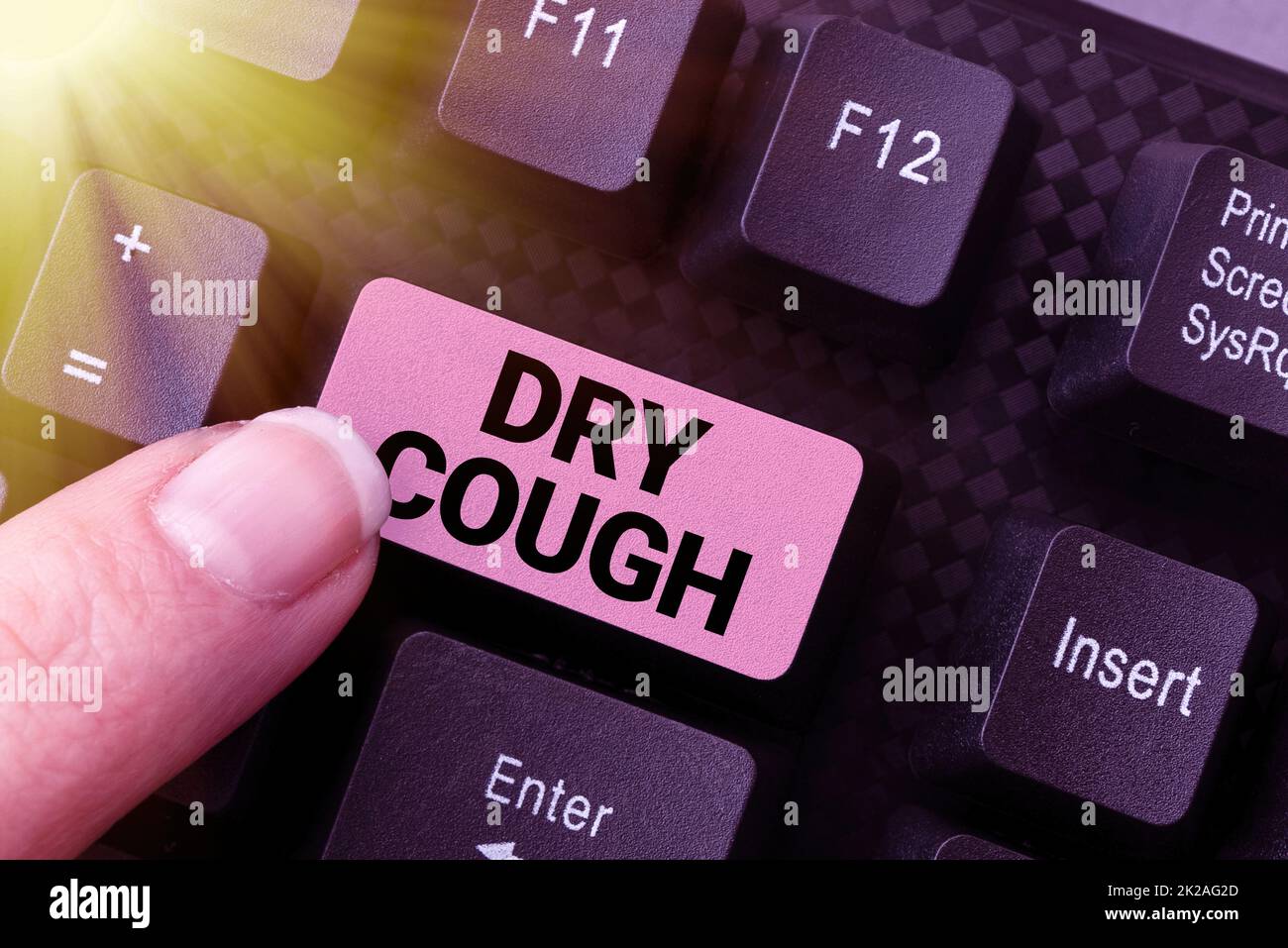 Conceptual display Dry Cough. Business idea cough that are not ...