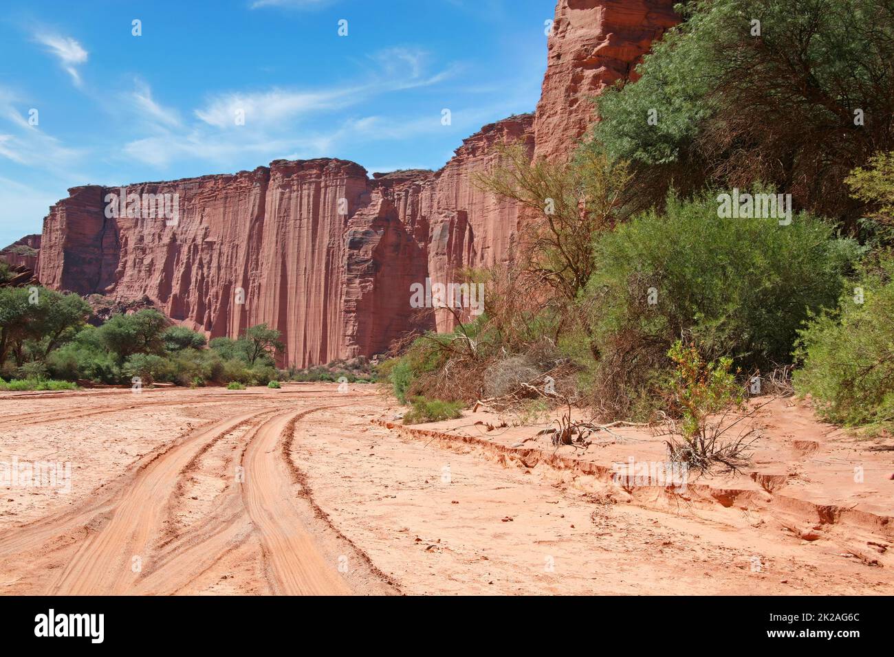 Sandstone cliffs - Talampaya National Park Stock Photo - Alamy