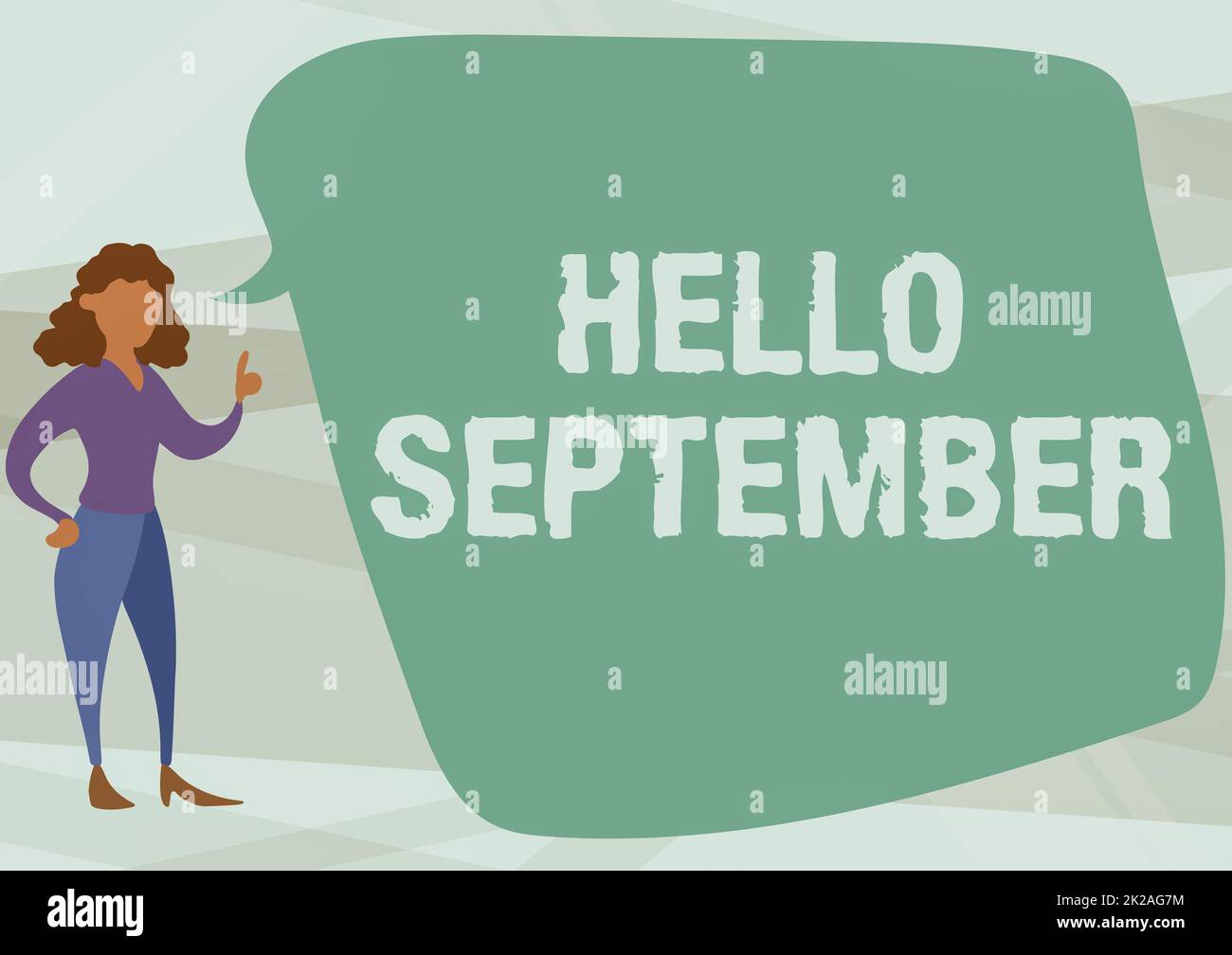 Writing displaying text Hello September, Conceptual photo greeting used ...