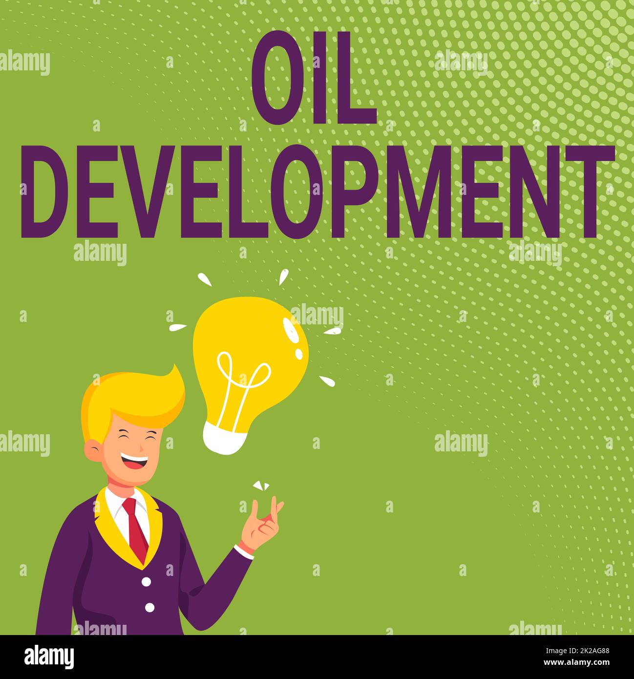 Conceptual display Oil Development, Word Written on act or process of ...