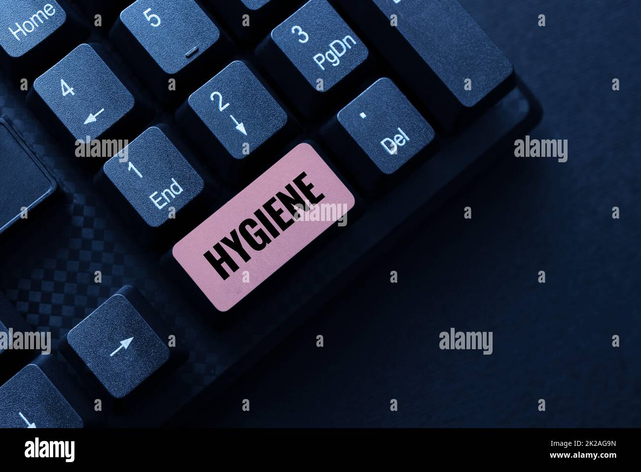 Hand writing sign Hygiene. Word Written on study of science of the ...