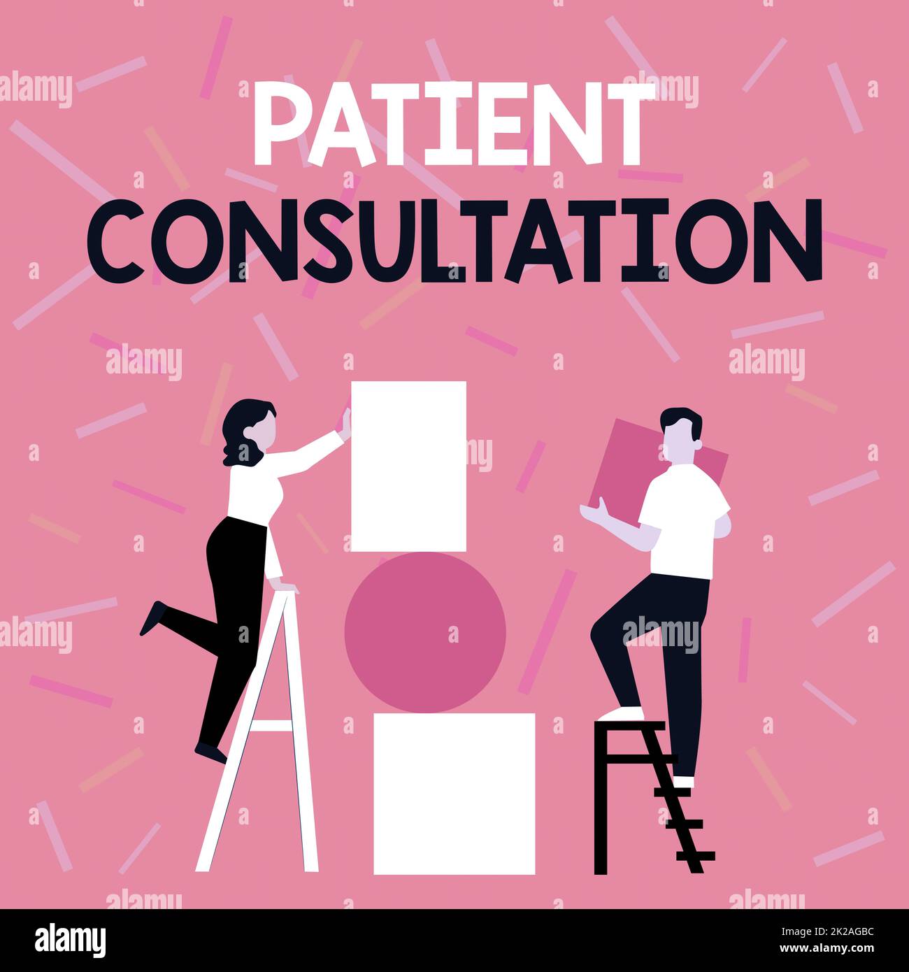 Writing displaying text Patient Consultation, Word for examinings ...