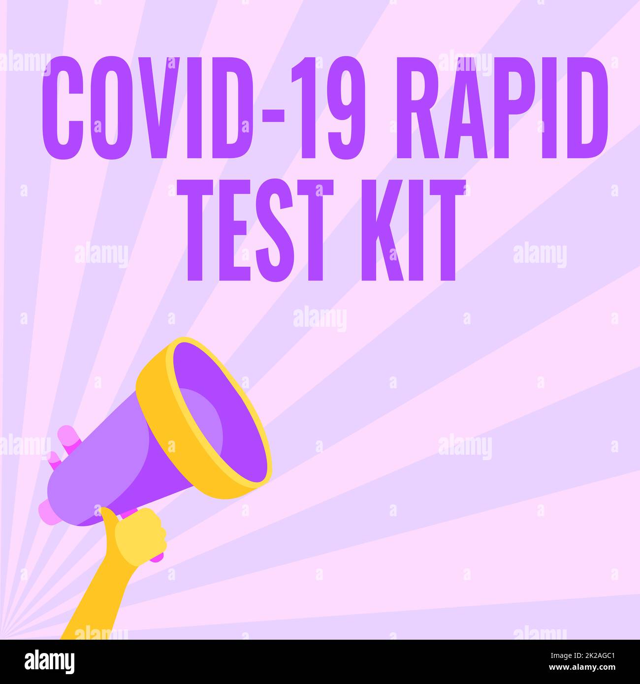 Conceptual caption Rapid Test Kit, Word Written on Emergency medical ...