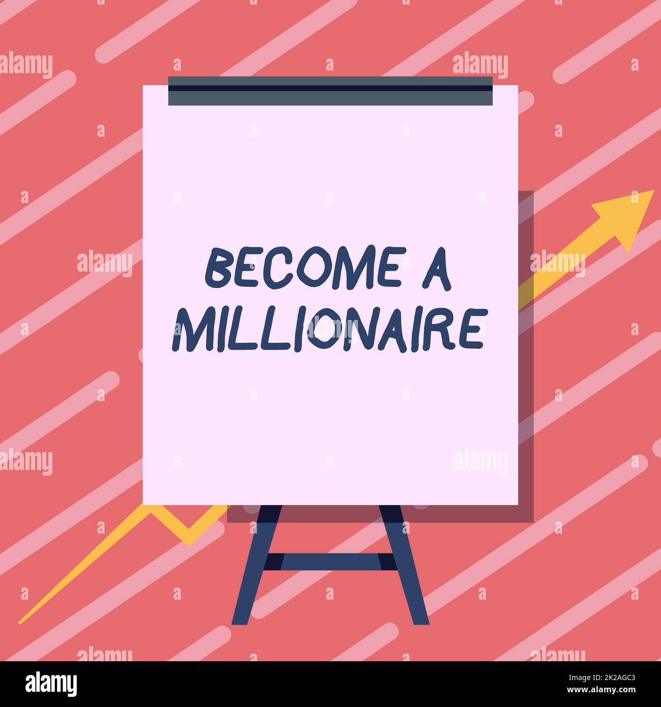 Text sign showing Become A Millionaire, Business showcase Aspiring to ...