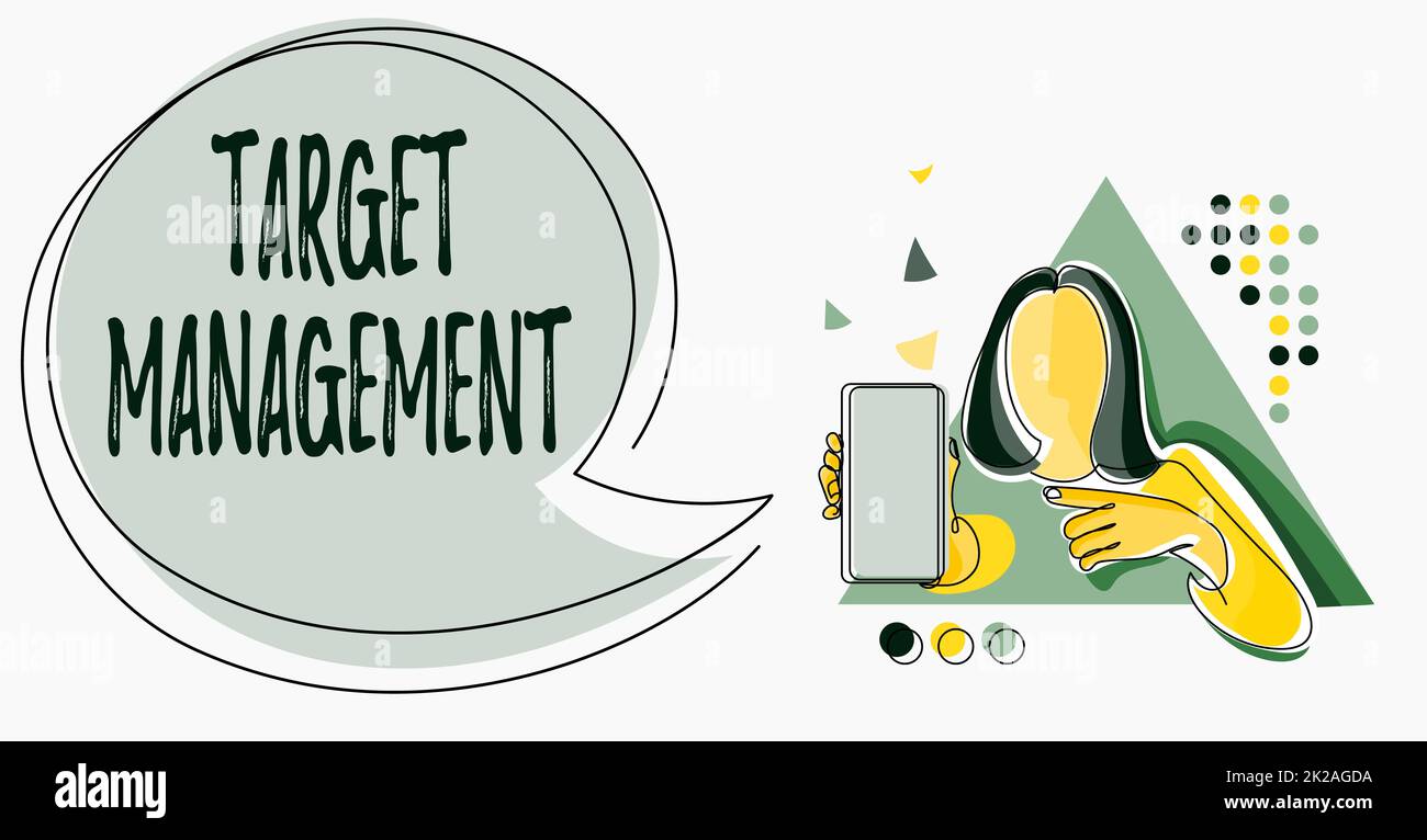 Handwriting text Target Management, Concept meaning nurturing the ...