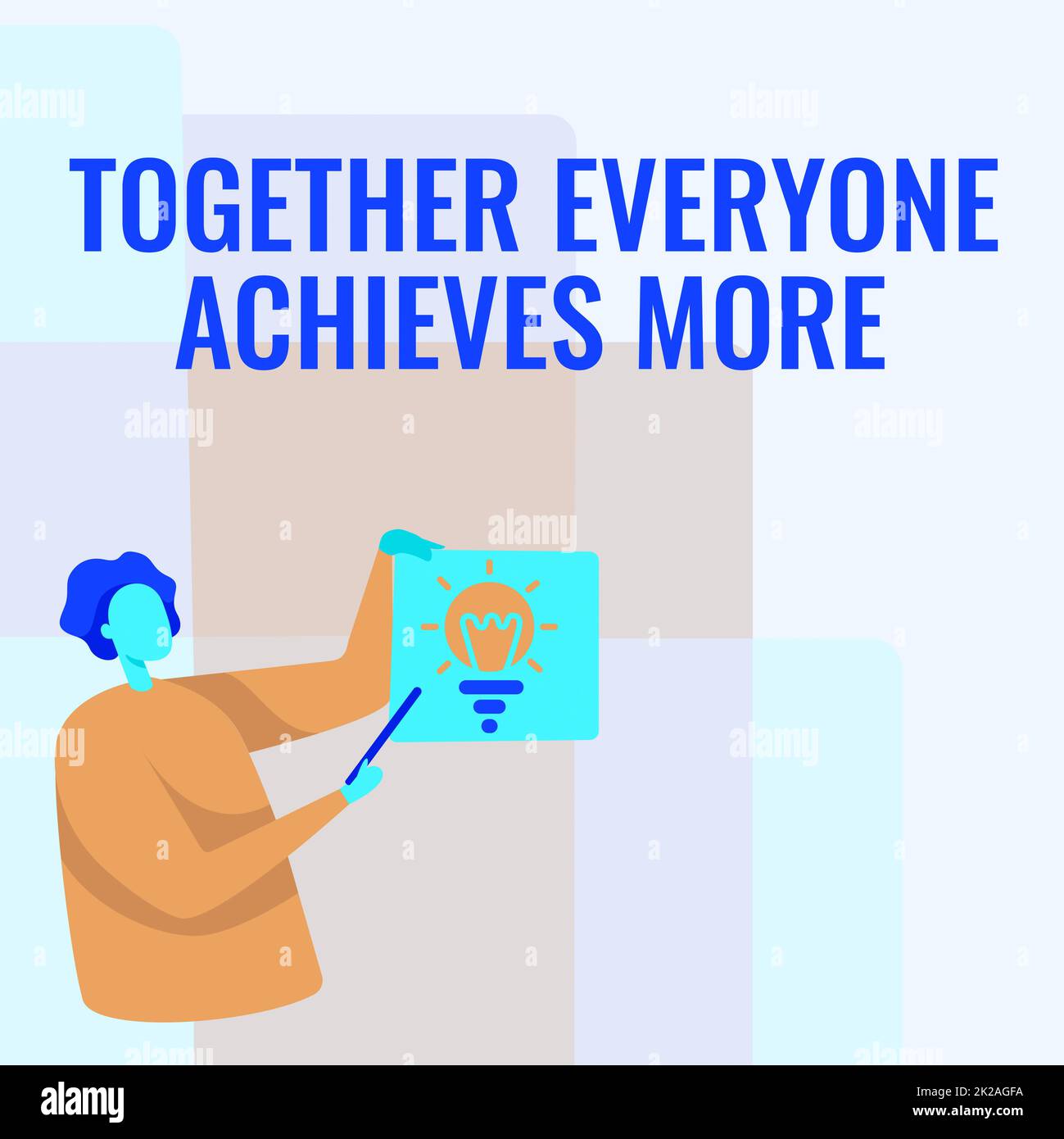 Writing Displaying Text Together Everyone Achieves More Word Written On Cooperation Teamwork