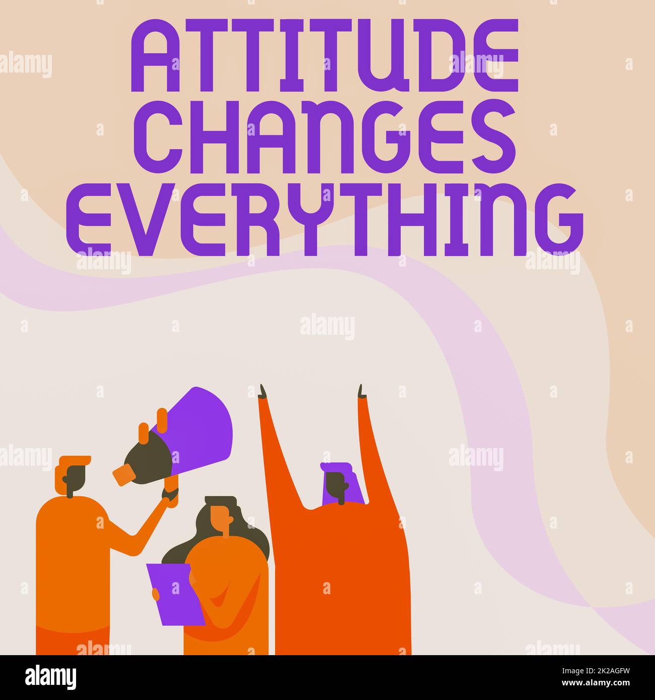 Text showing inspiration Attitude Changes Everything, Business showcase ...