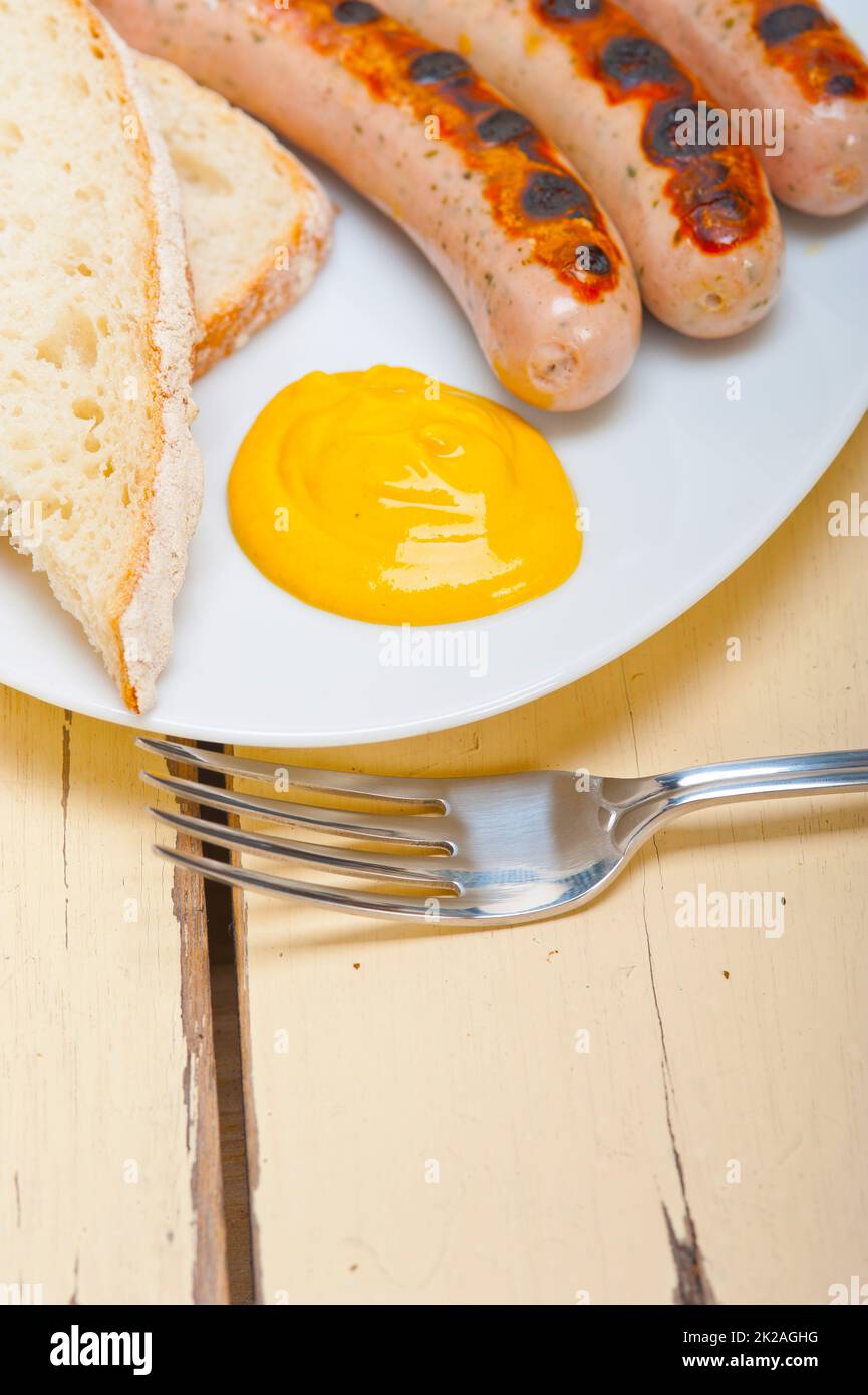 traditional German wurstel sausages Stock Photo - Alamy