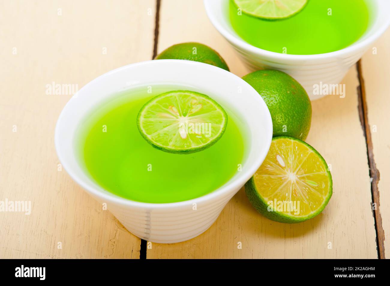 green lime lemonade Stock Photo - Alamy