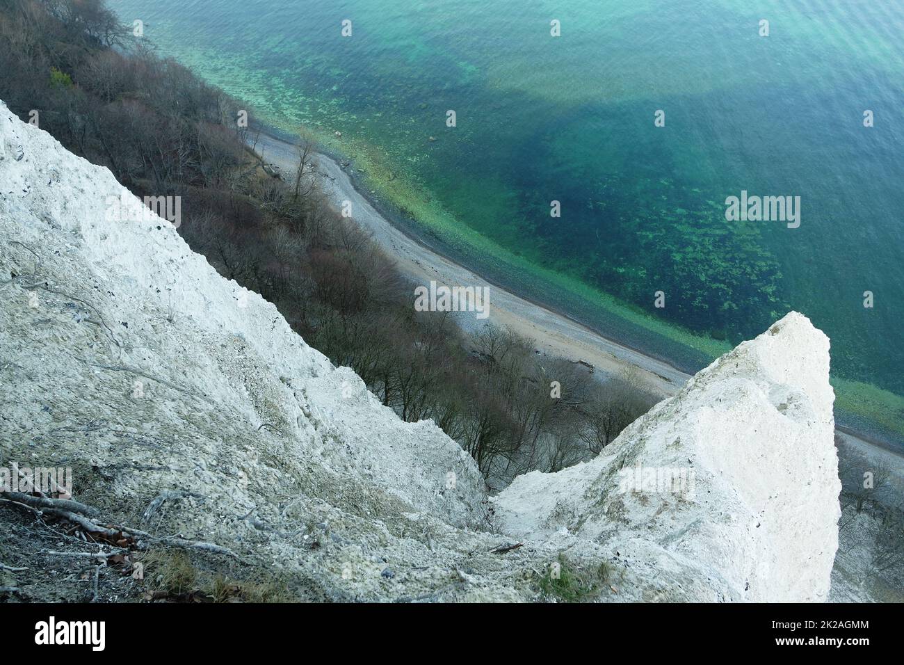 Chalk cliffs, Jasmund National Park. Ruegen Stock Photo - Alamy