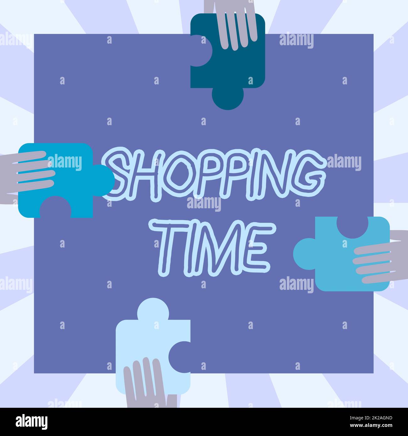 Hand writing sign Shopping Time, Word for the session allowed for ...