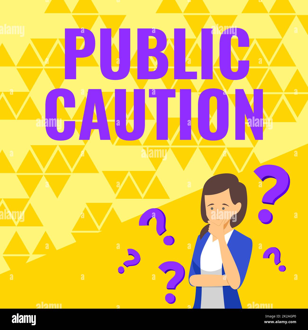 Conceptual caption Public Caution, Business concept formal warning ...