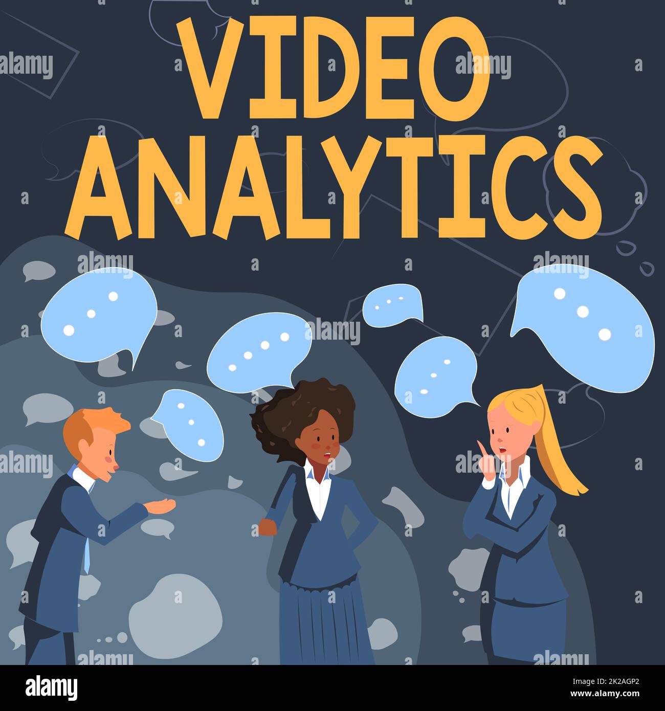 Sign displaying Video Analytics, Internet Concept analyzing video to ...