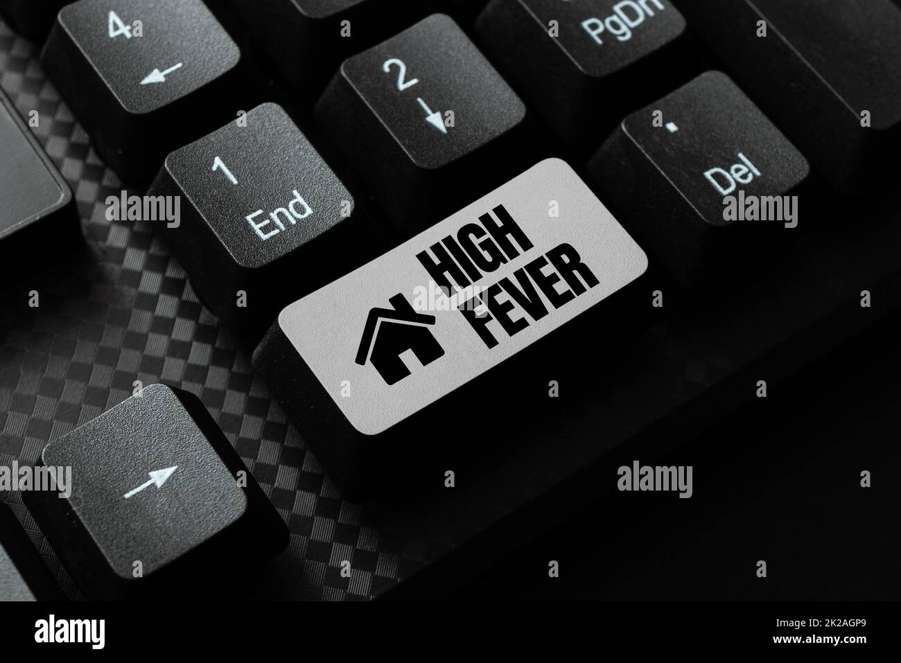 Writing displaying text High Fever. Word for medical condition which ...