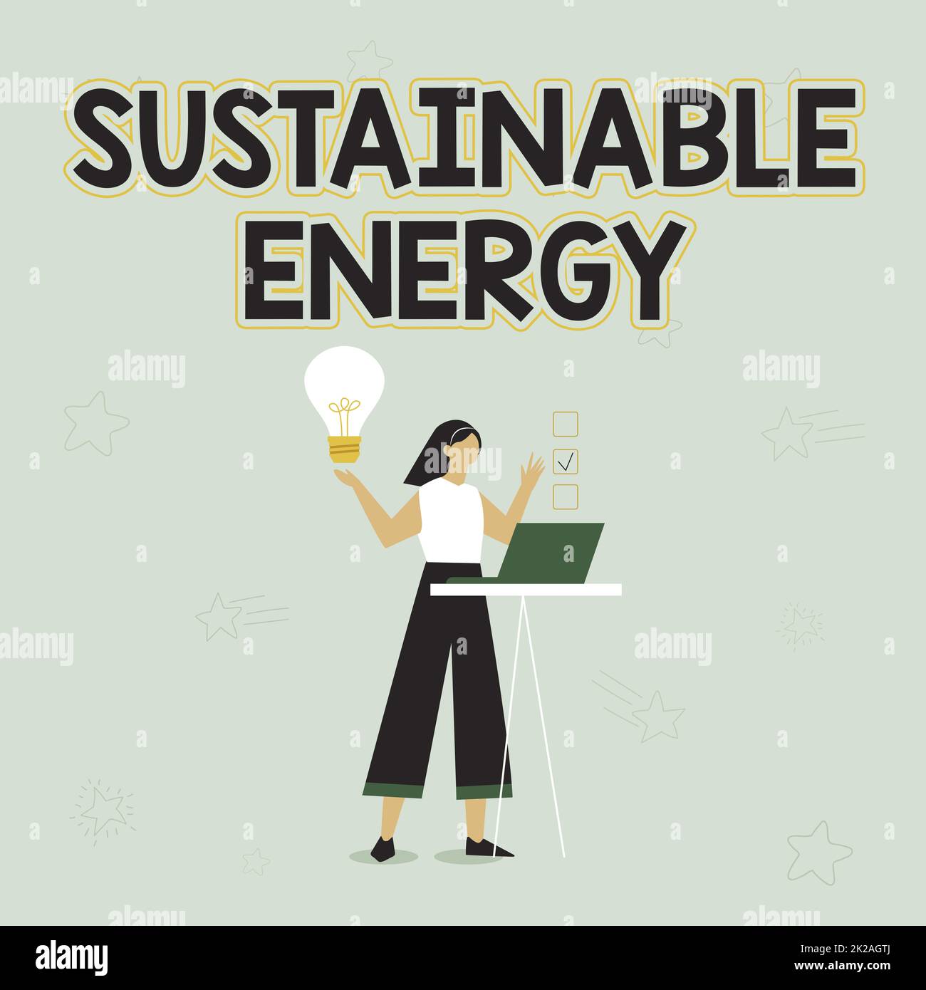 Sign displaying Sustainable Energy, Business concept practice of using ...