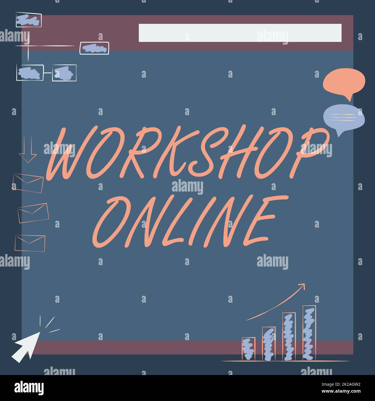 Inspiration showing sign Workshop Online, Business showcase course made ...