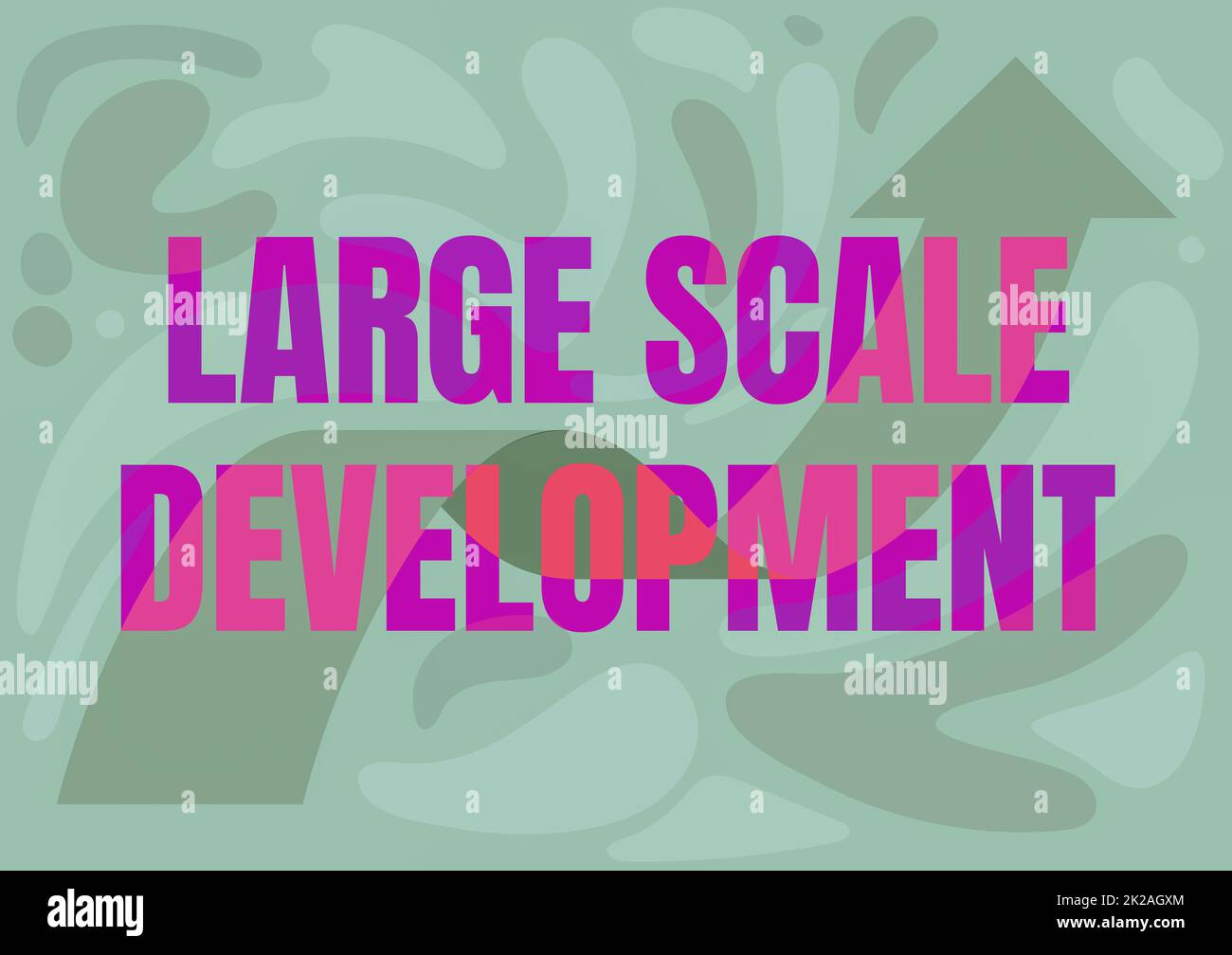 Text Showing Inspiration Large Scale Development Business Idea Very Wide And Modern Developed