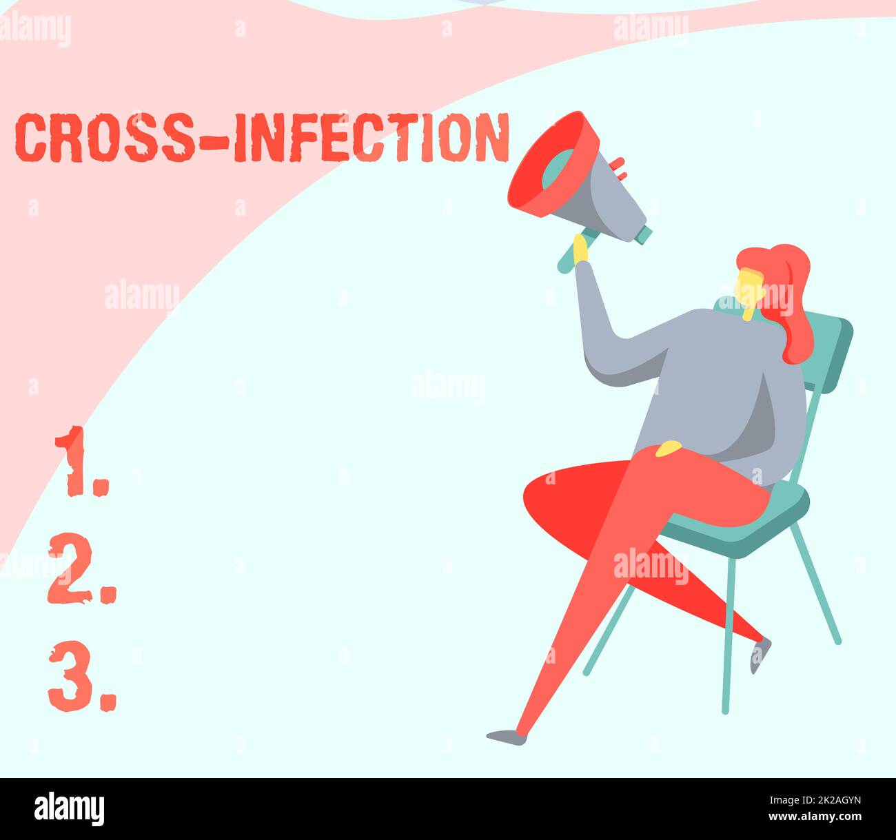 Handwriting text Cross Infection, Business overview diseasecausing ...
