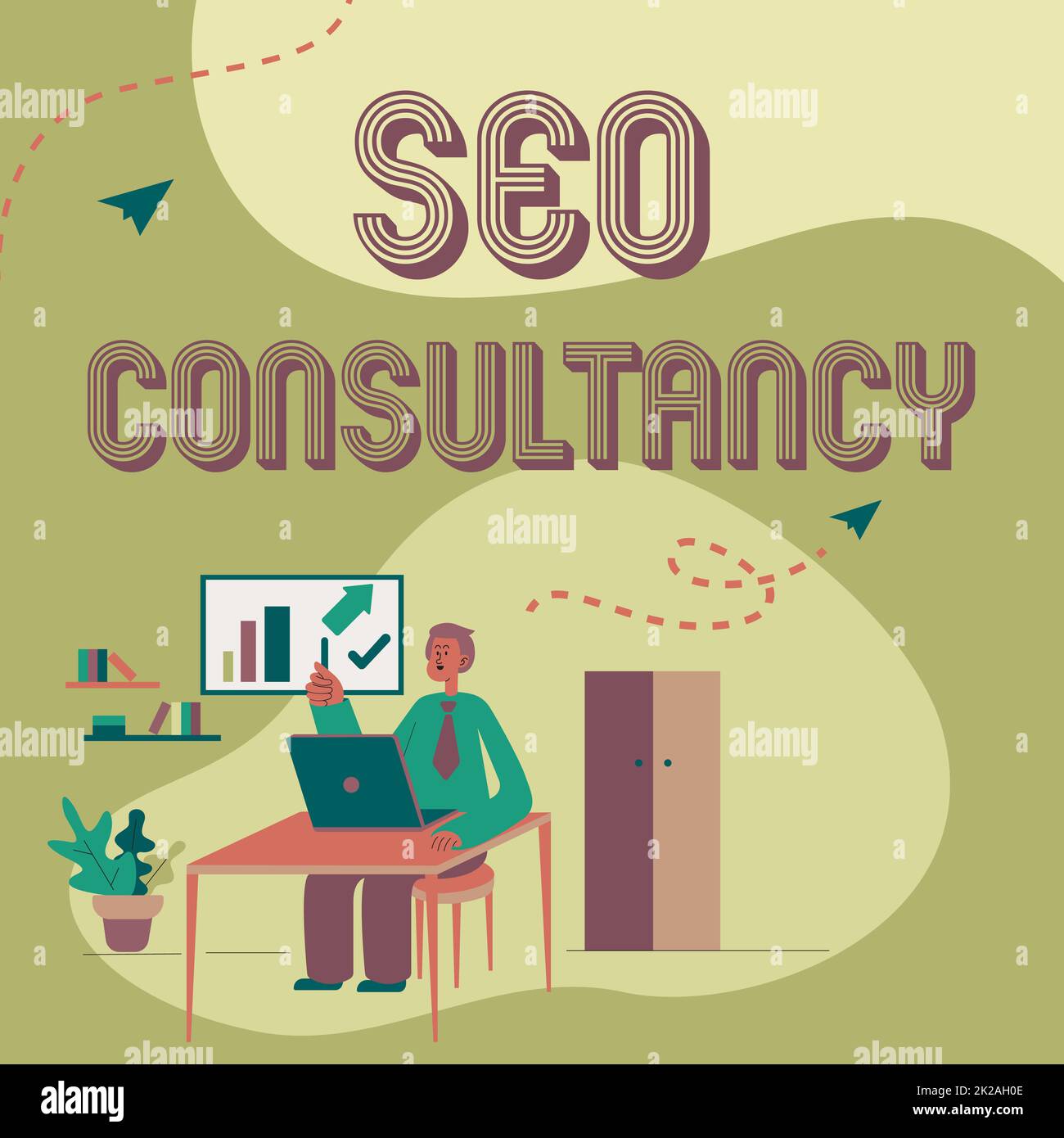 Writing displaying text Seo Consultancy, Concept meaning specialize in ...