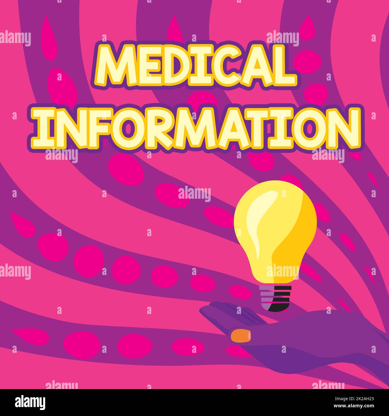 Hand writing sign Medical Information, Concept meaning a person ...
