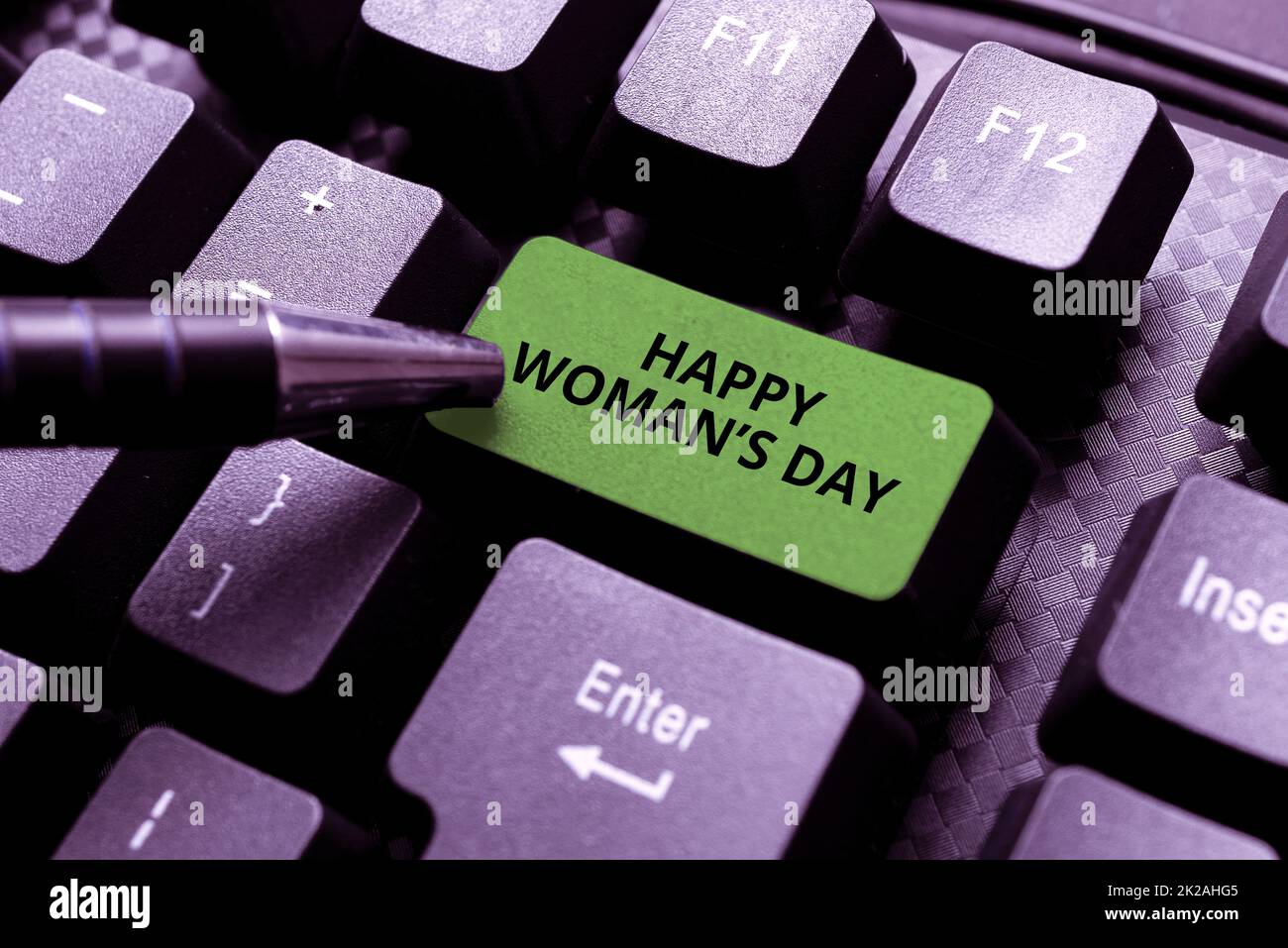 Text caption presenting Happy Woman S Day. Internet Concept to ...