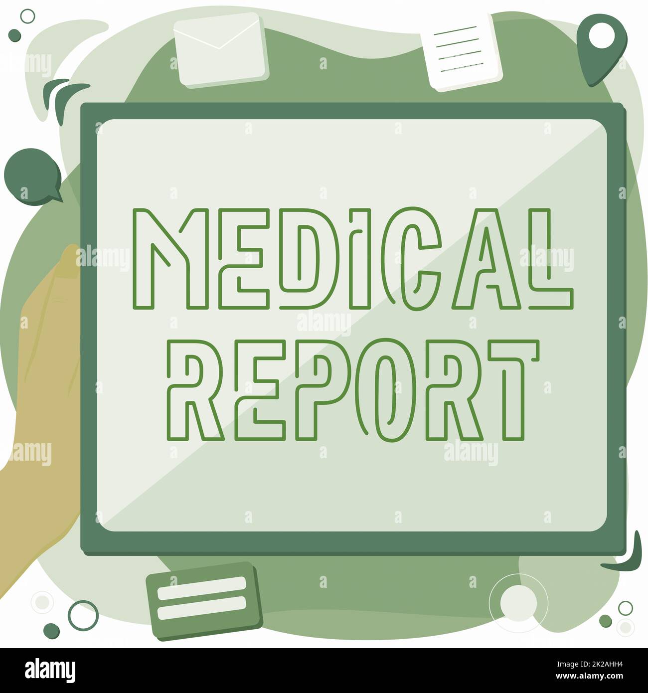Conceptual caption Medical Report, Word Written on report of the ... Conceptual caption Medical Report, Word Written on report of the ...
