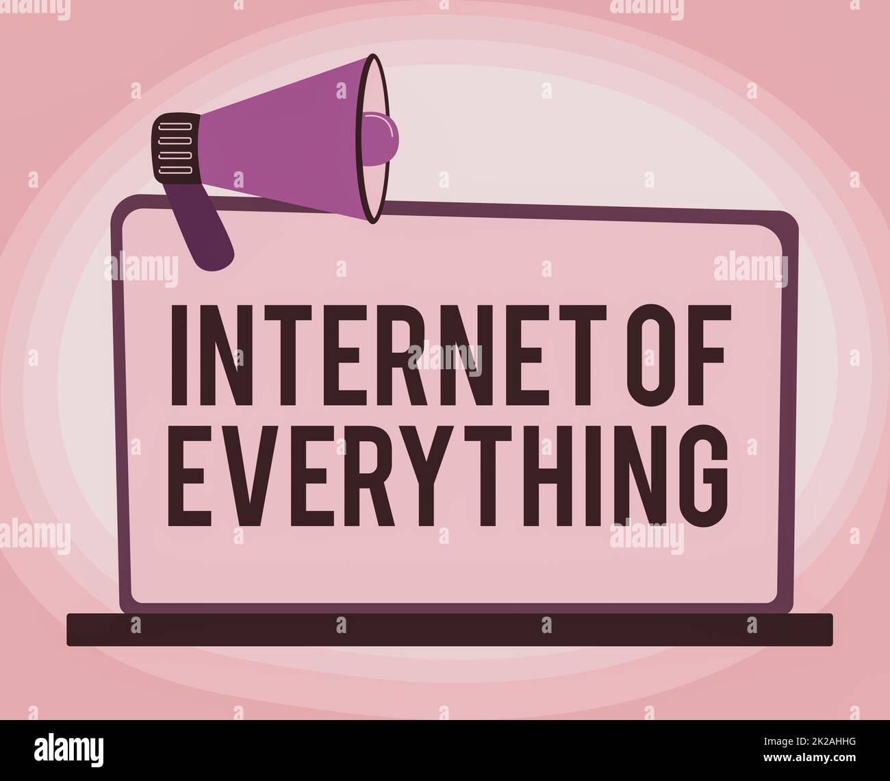 Hand Writing Sign Internet Of Everything Word Written On Smart Modern