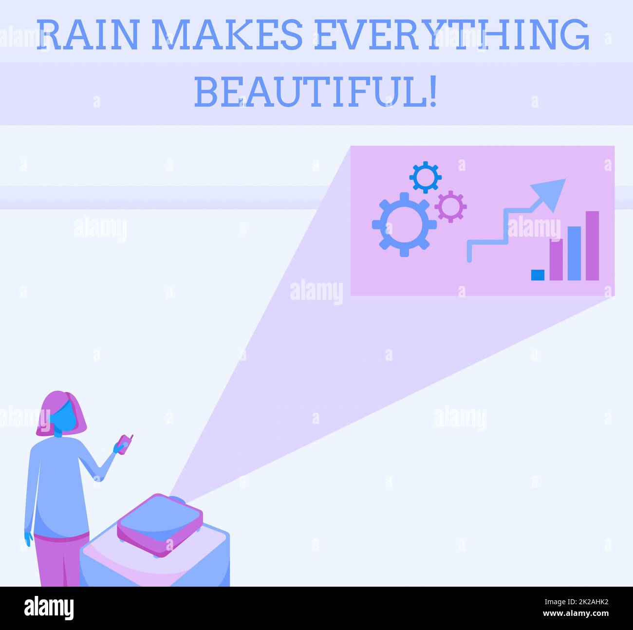 Text caption presenting Rain Makes Everything Beautiful, Internet ...