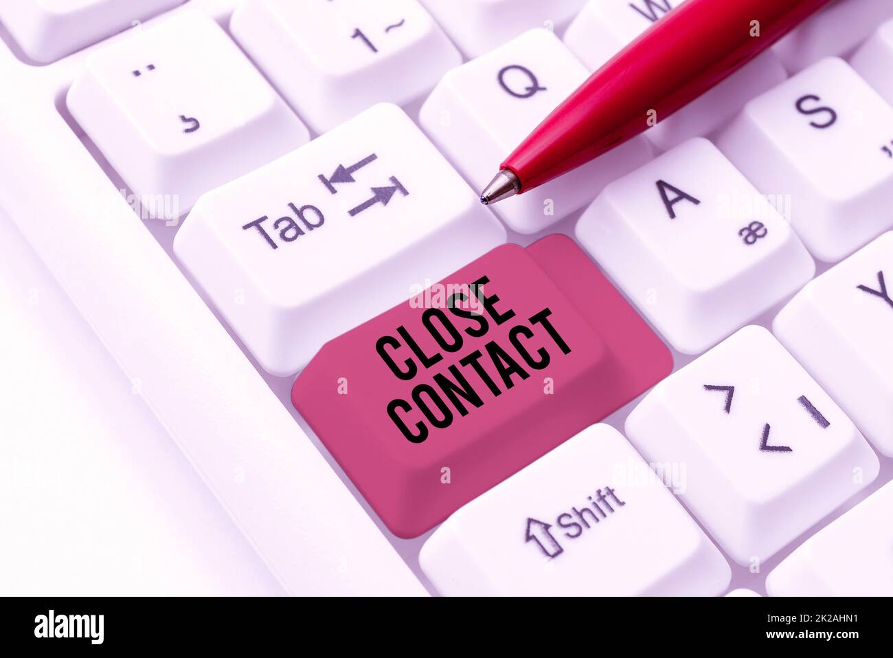 Sign displaying Close Contact. Business overview having a history of ...