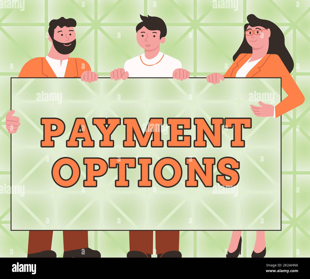 Text sign showing Payment Options, Concept meaning ways that a ...