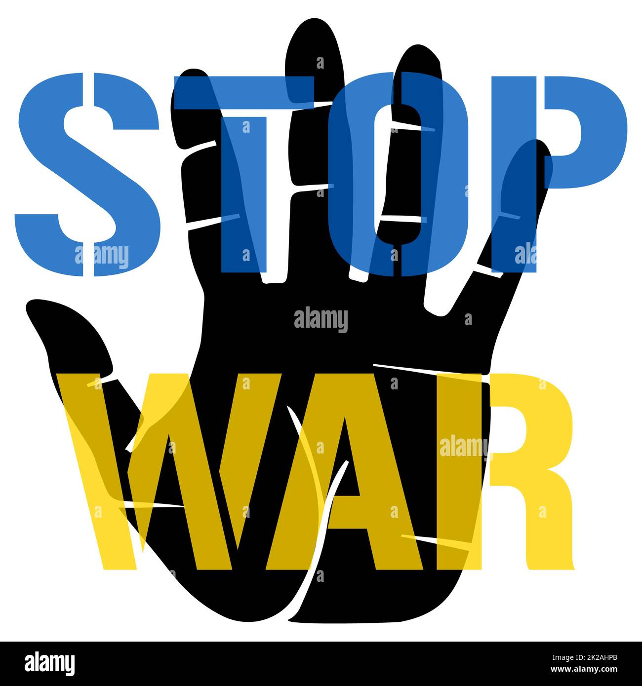 Hand sign in colors Cut Out Stock Images & Pictures - Alamy