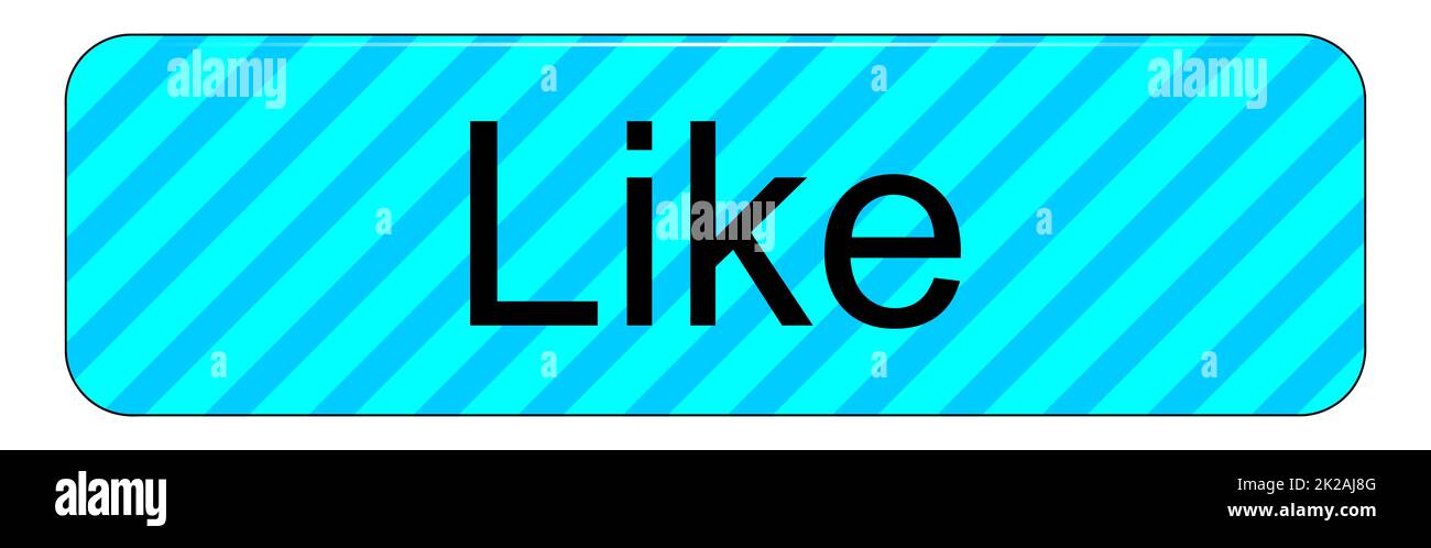 Like Button light blue on white background - illustration Stock Photo ...
