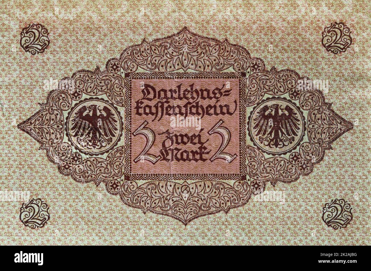 Vintage German Paper Money Stock Photo - Alamy