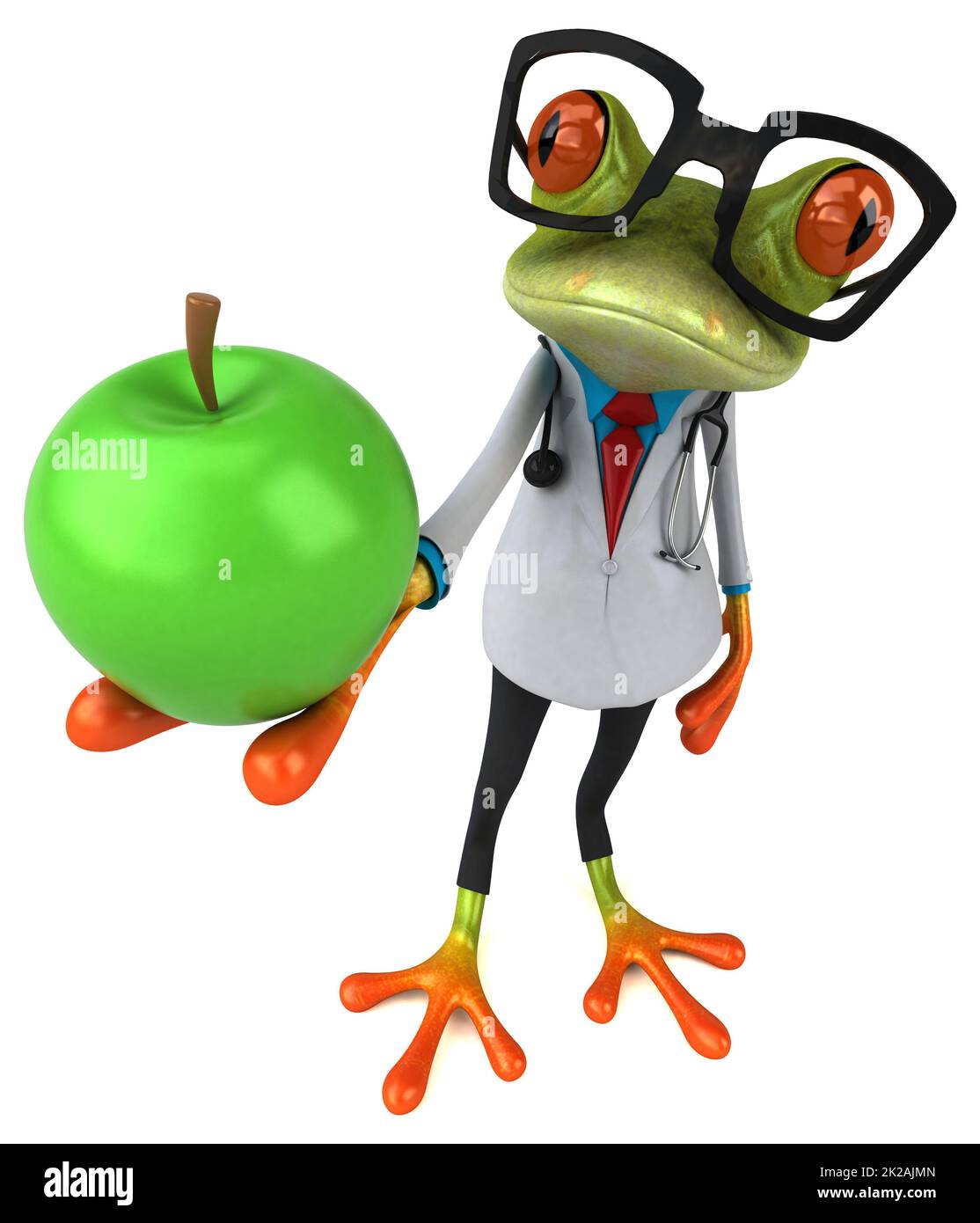 Frog doctor - 3D Illustration Stock Photo - Alamy