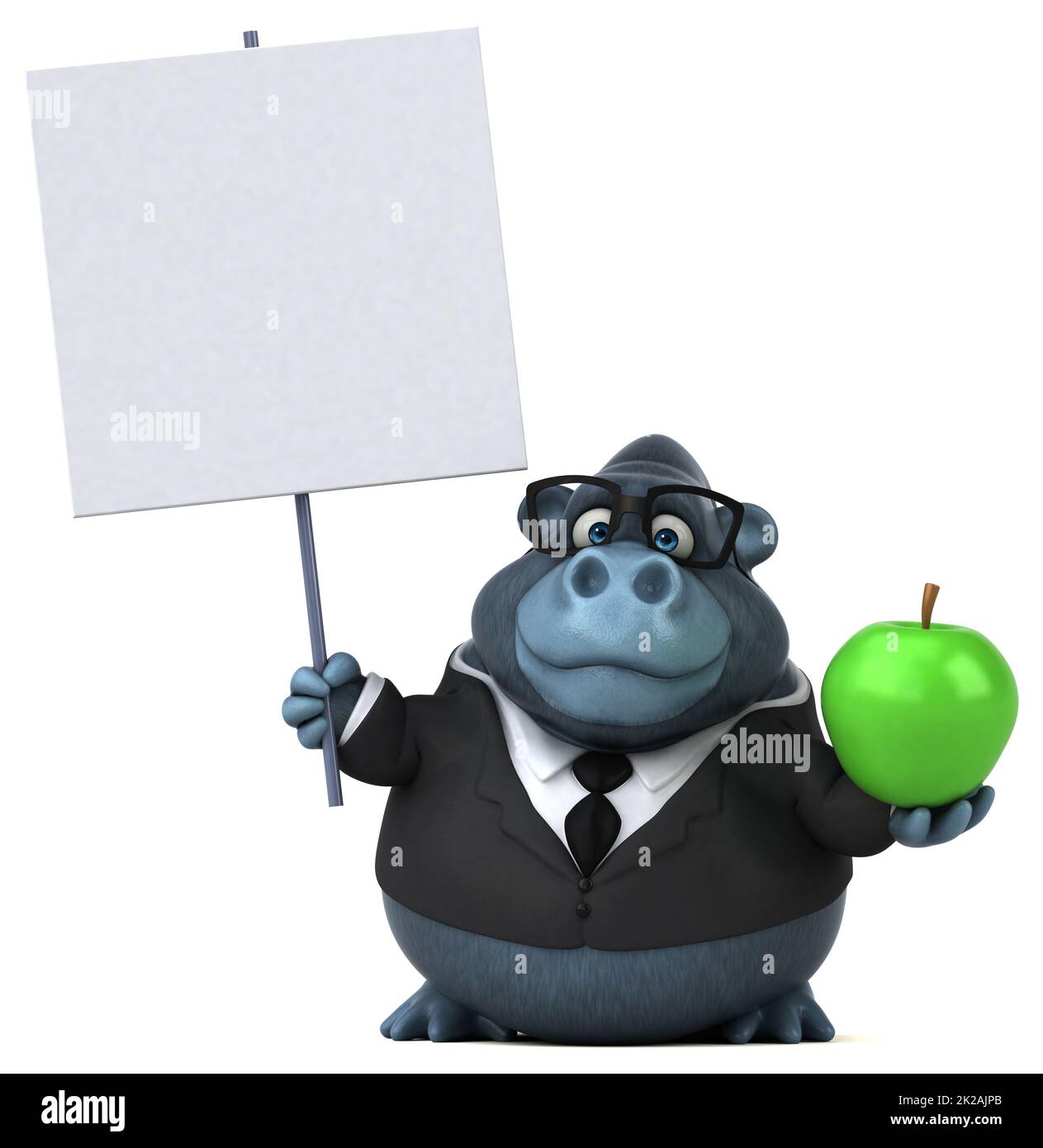 Fun gorilla - 3D Illustration Stock Photo - Alamy