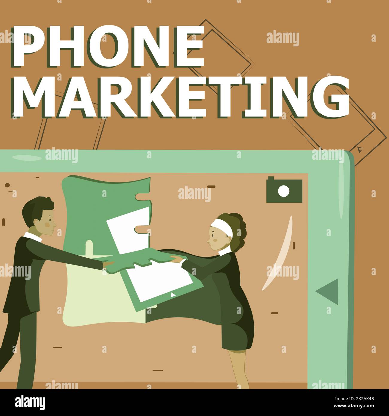 Handwriting text Phone Marketing, Business overview art of promoting ...