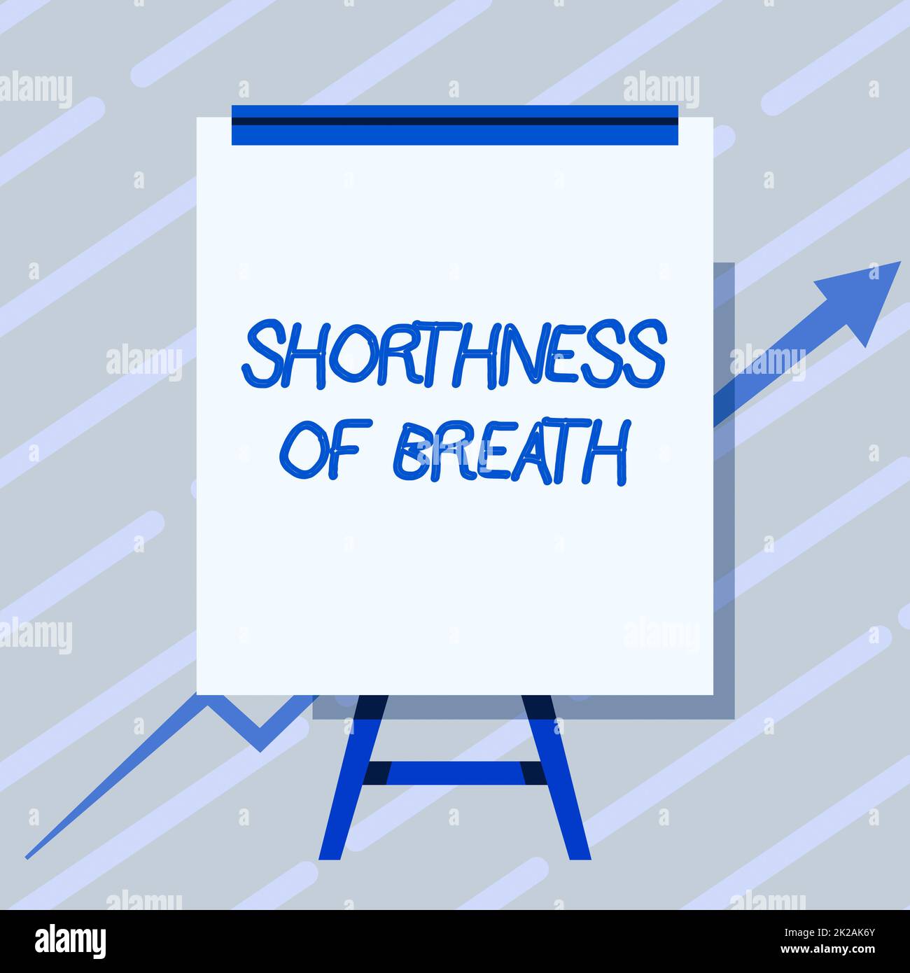 Hand writing sign Shorthness Of Breath, Business showcase intense ...