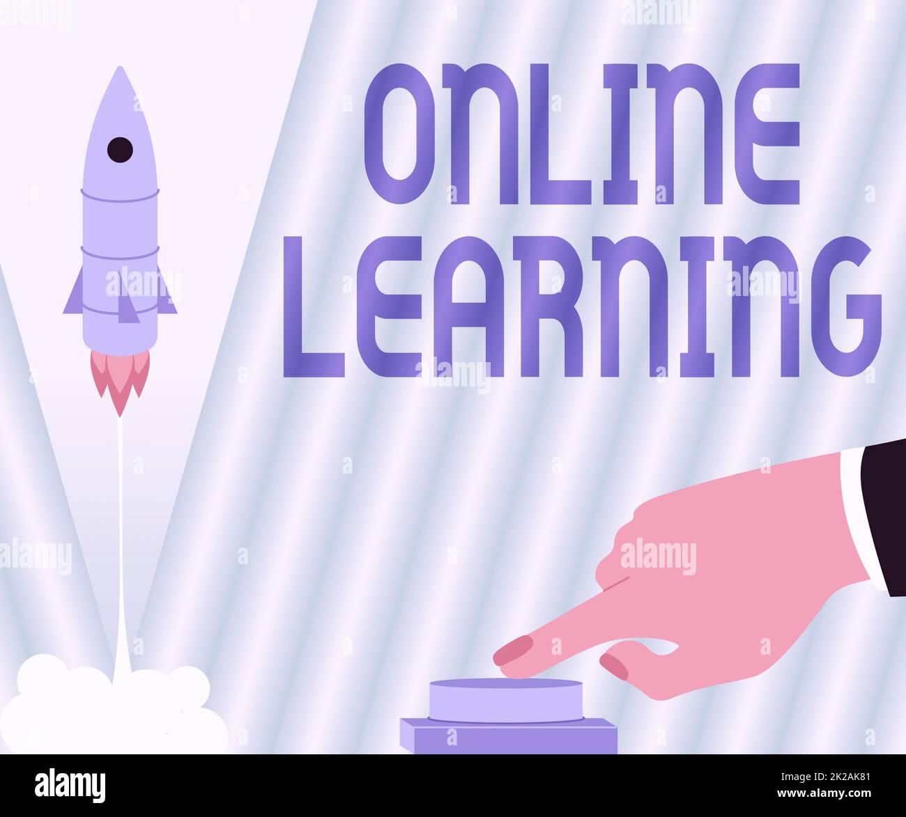 Conceptual caption Online Learning, Word Written on educational tool ...