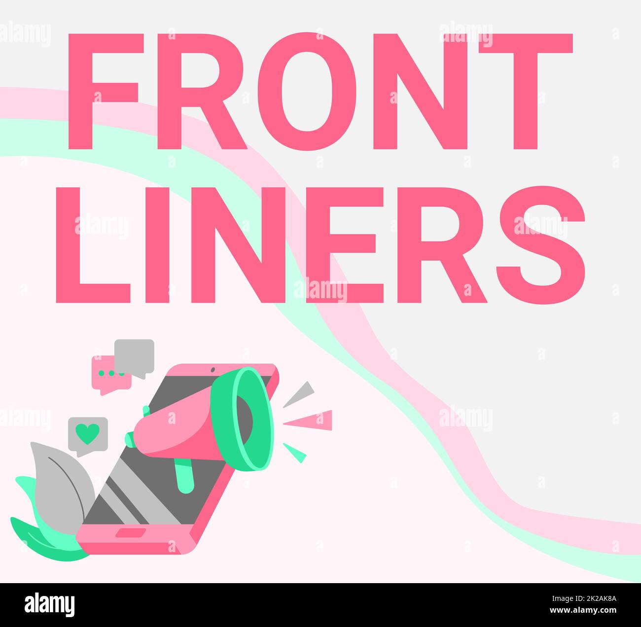 Conceptual caption Frontliners, Concept meaning most important or ...