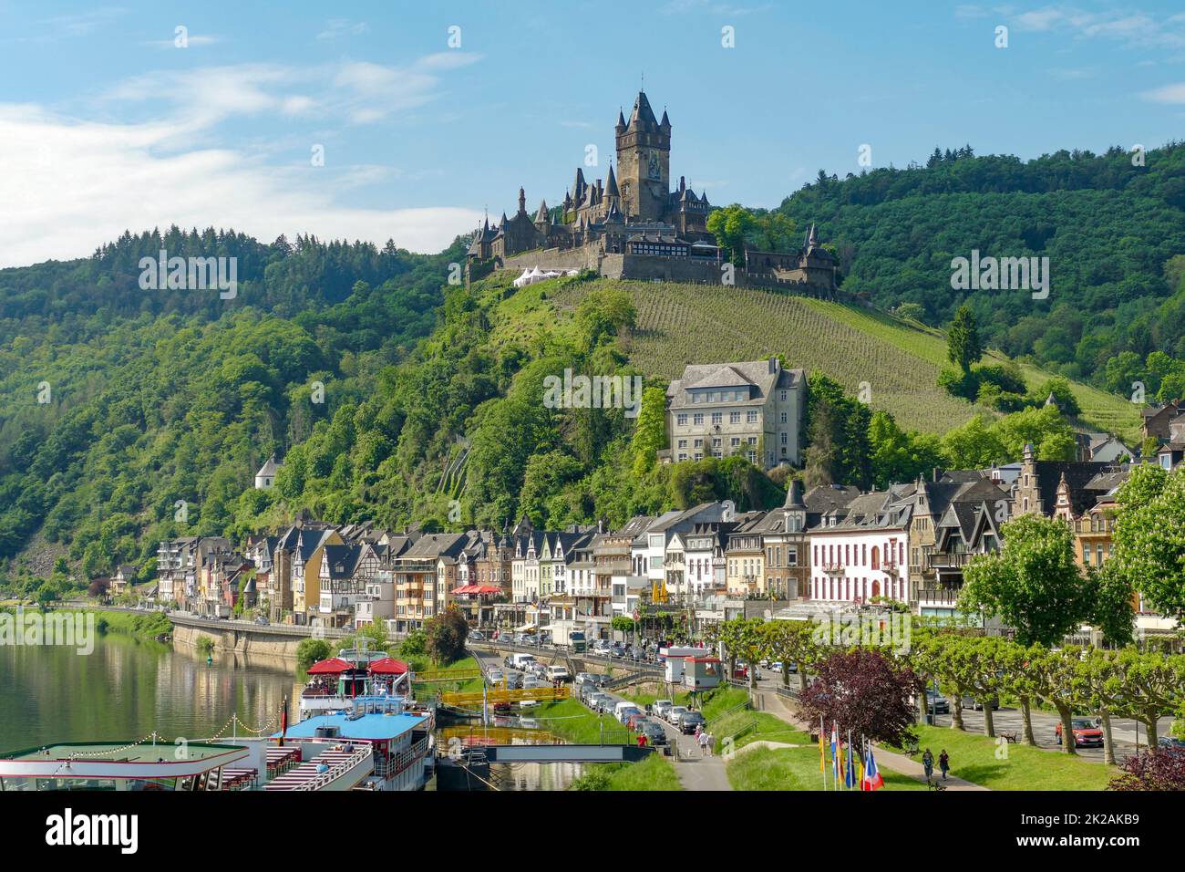 Cochem with Imperial Castle Stock Photo - Alamy