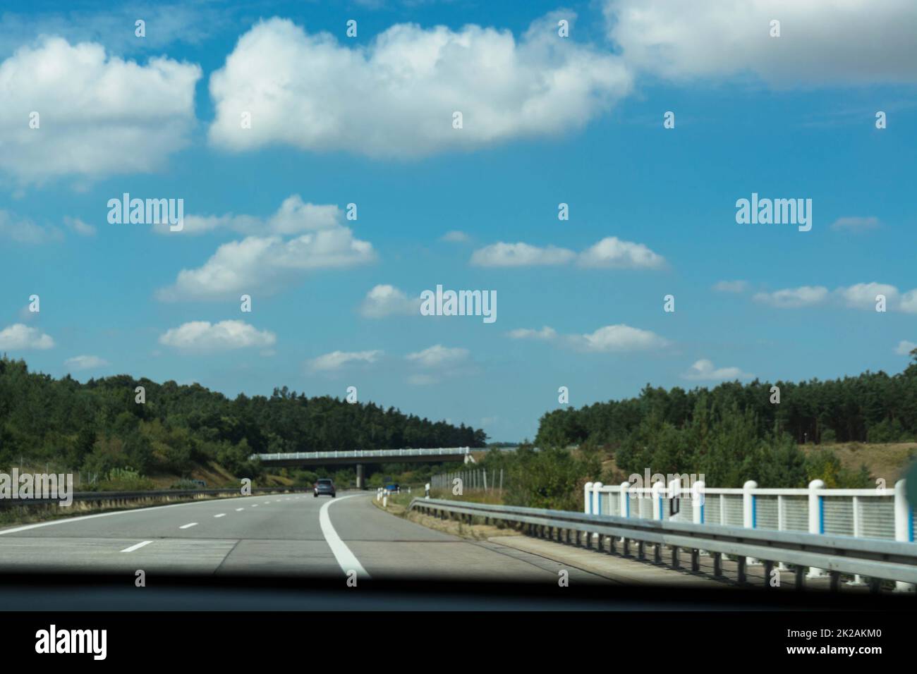Highway scenery in Germany Stock Photo - Alamy