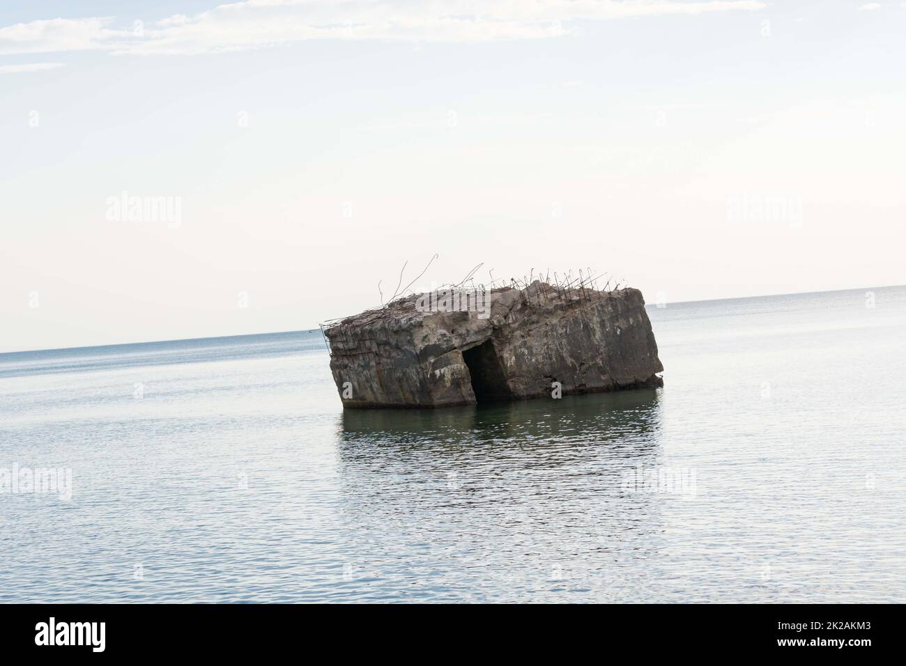 Bunker on the sea Stock Photo - Alamy