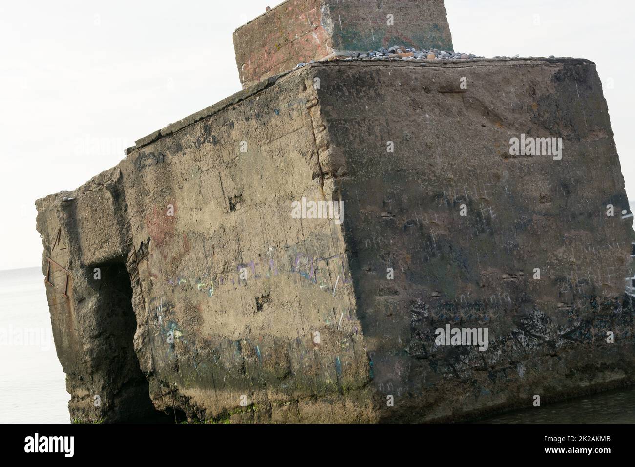 Bunker on the sea Stock Photo - Alamy