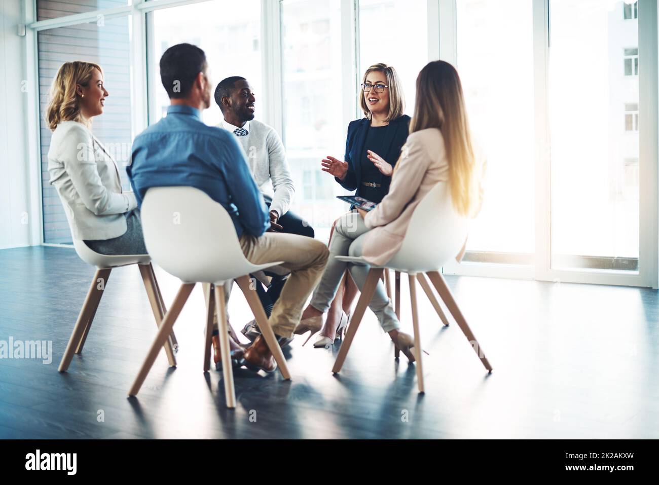 Gathered in meeting hi-res stock photography and images - Alamy